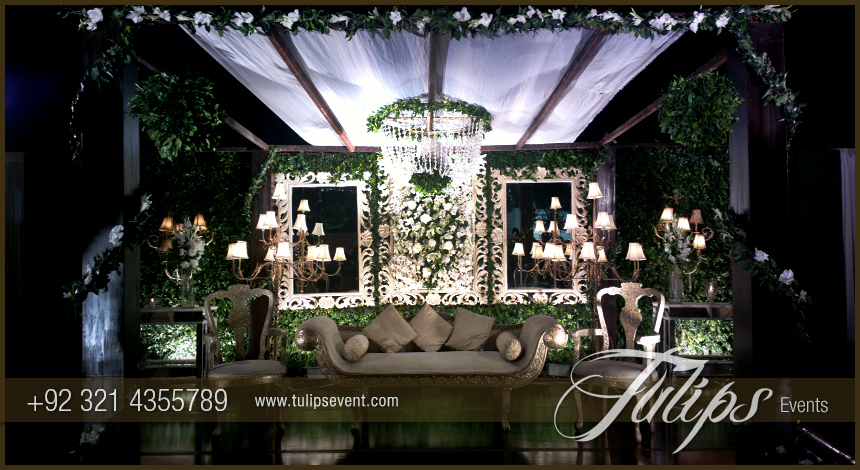 Outdoor Open Wedding Event Stage Setup in Pakistan